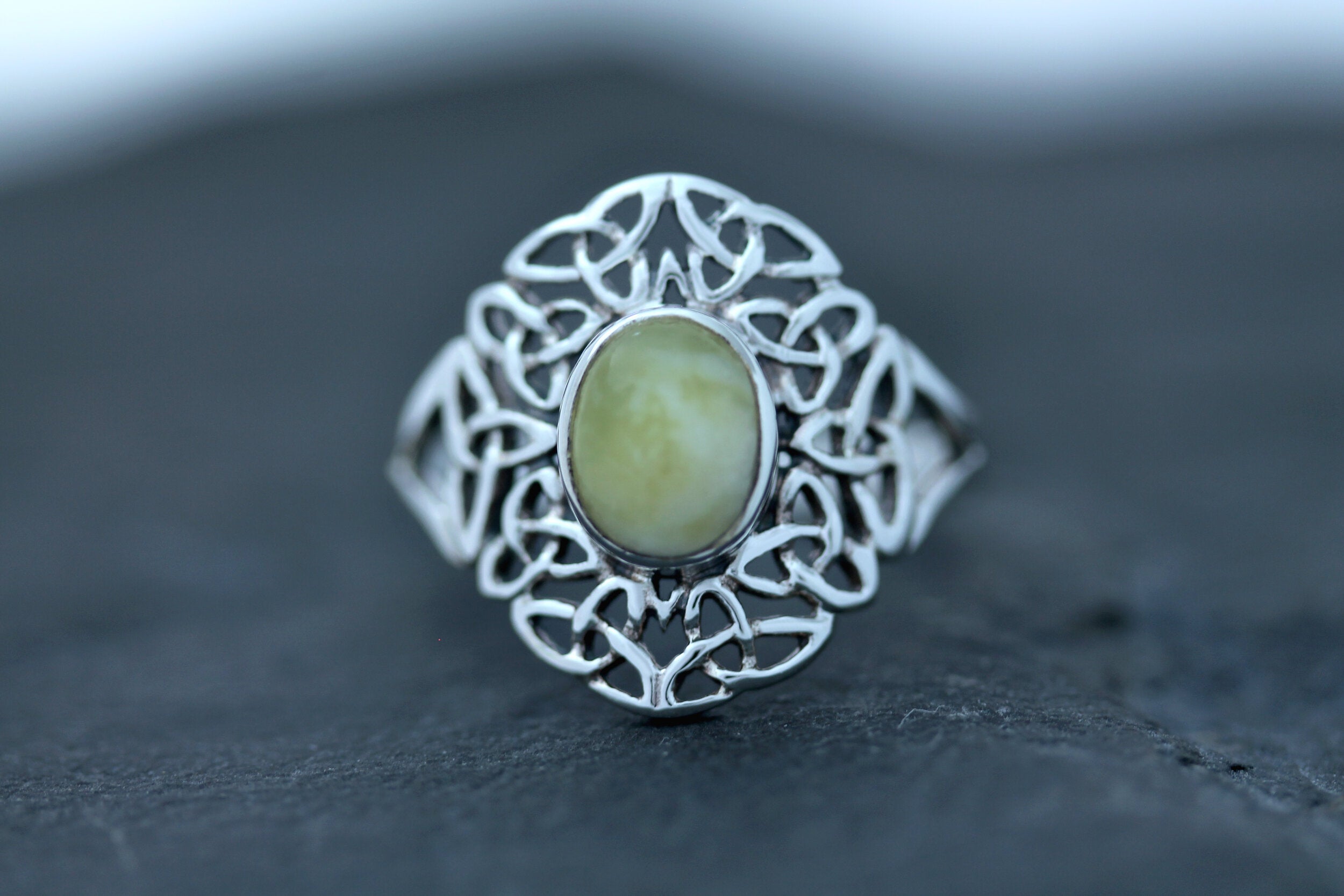 Scottish Marble Ring - Trinity Flow Border – Celtic Design Scotland