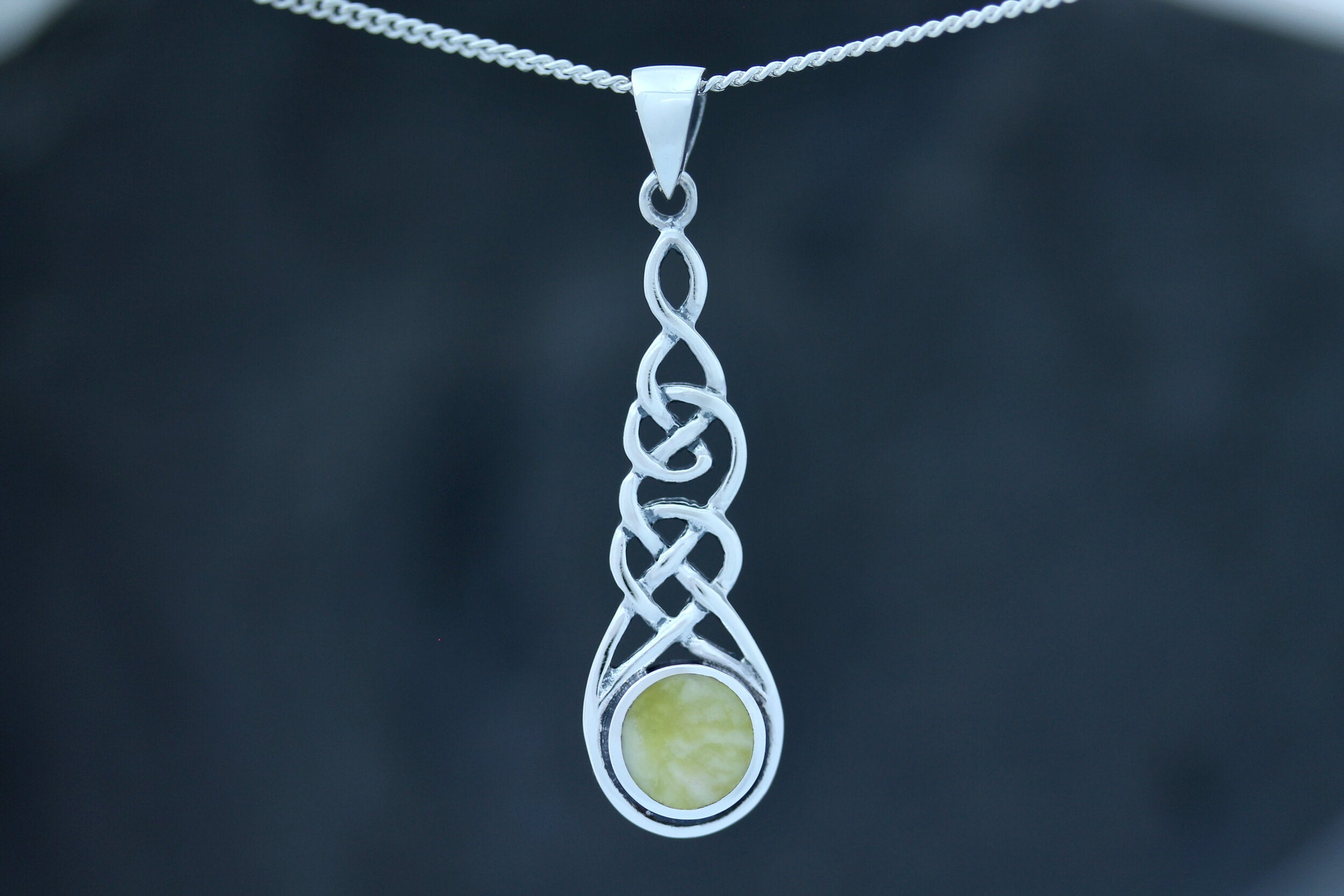 Scottish Marble Pendant - Thin Weave – Celtic Design Scotland