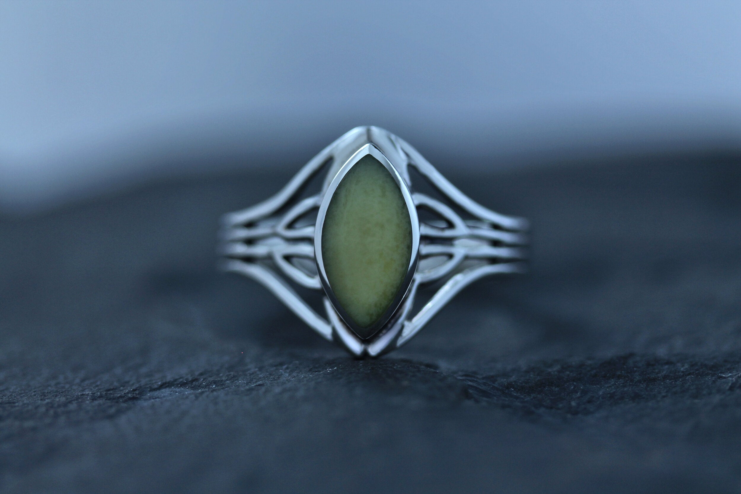 Scottish Marble Ring- Celtic Diamond with Marquee Centre – Celtic ...