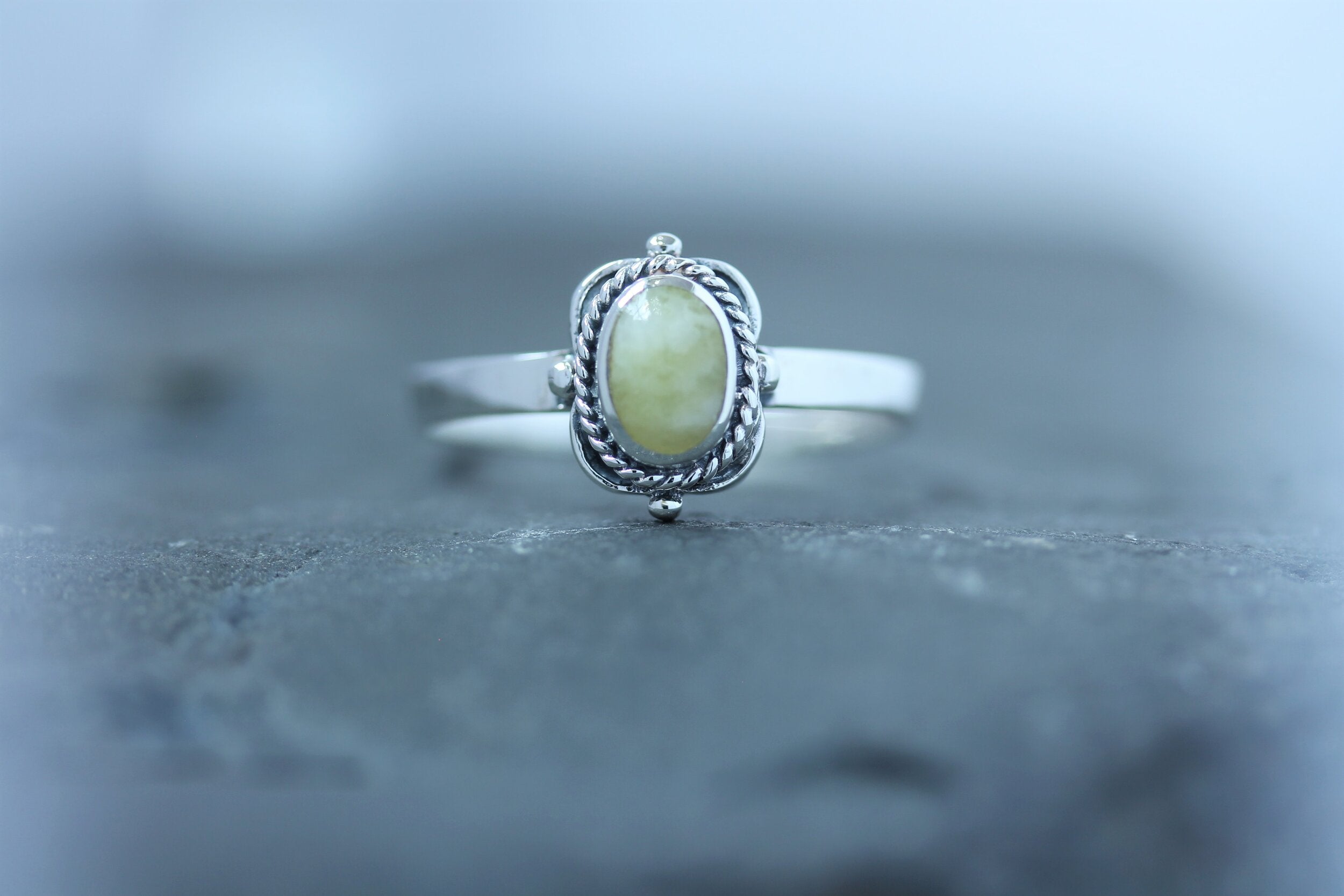 Scottish Marble Ring - Vintage Frame – Celtic Design Scotland