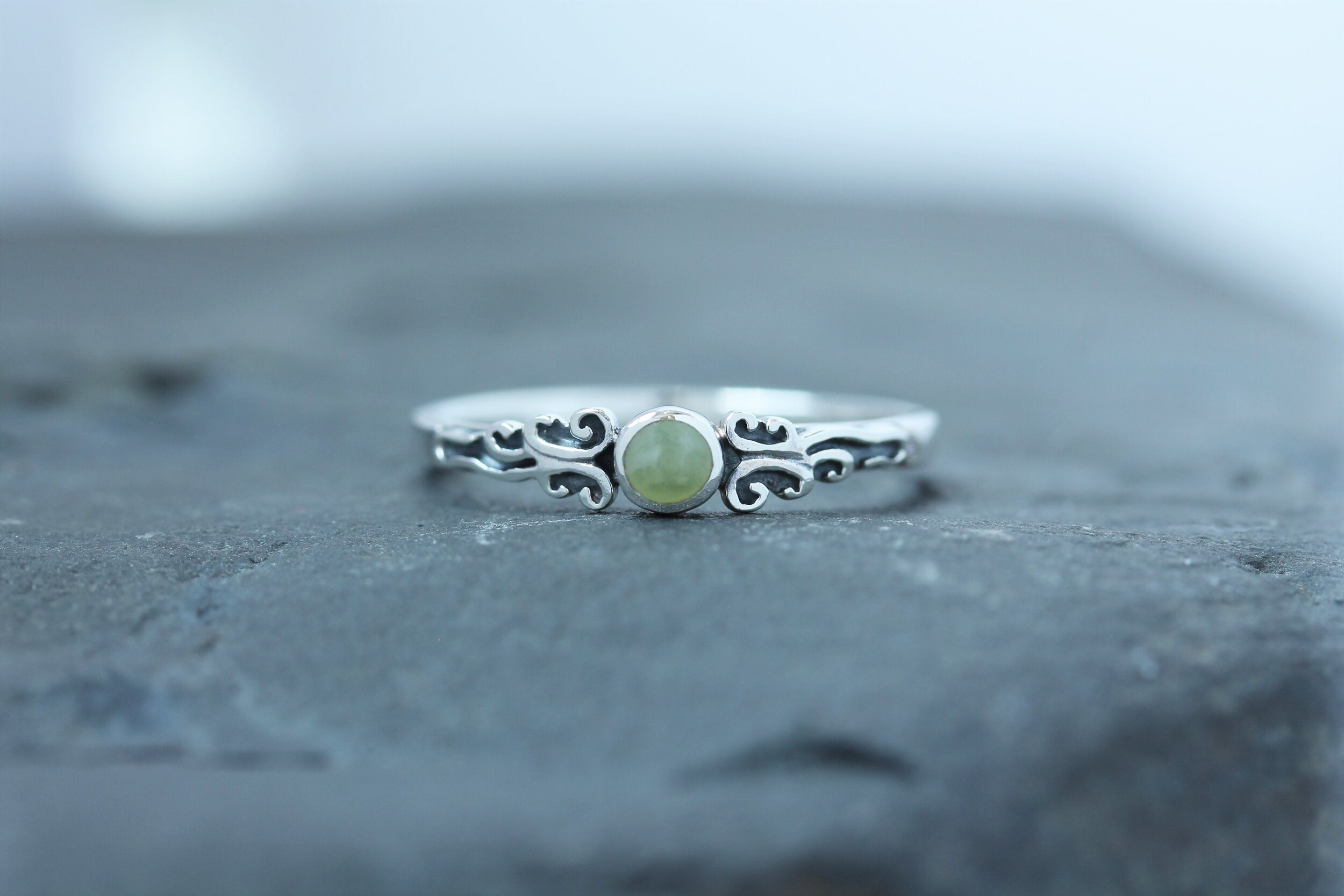 Scottish Marble Ring - Vine Shoulder – Celtic Design Scotland