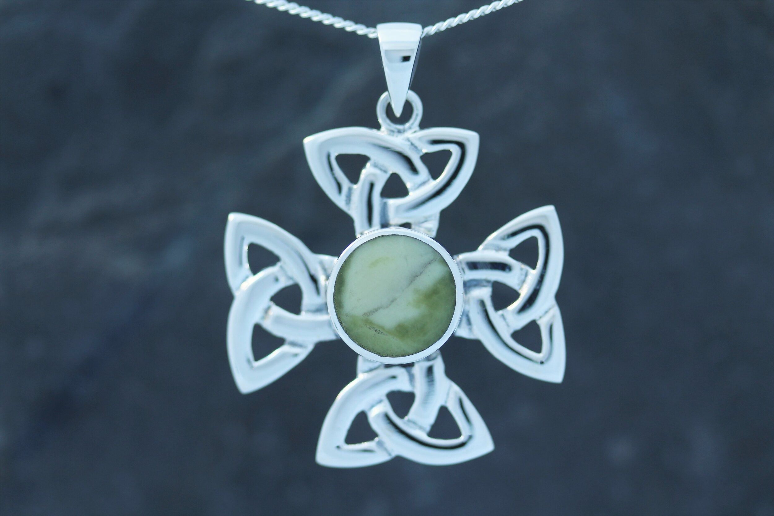 Scottish Marble Pendant - Celtic Wheel Cross (Large) – Celtic Design ...