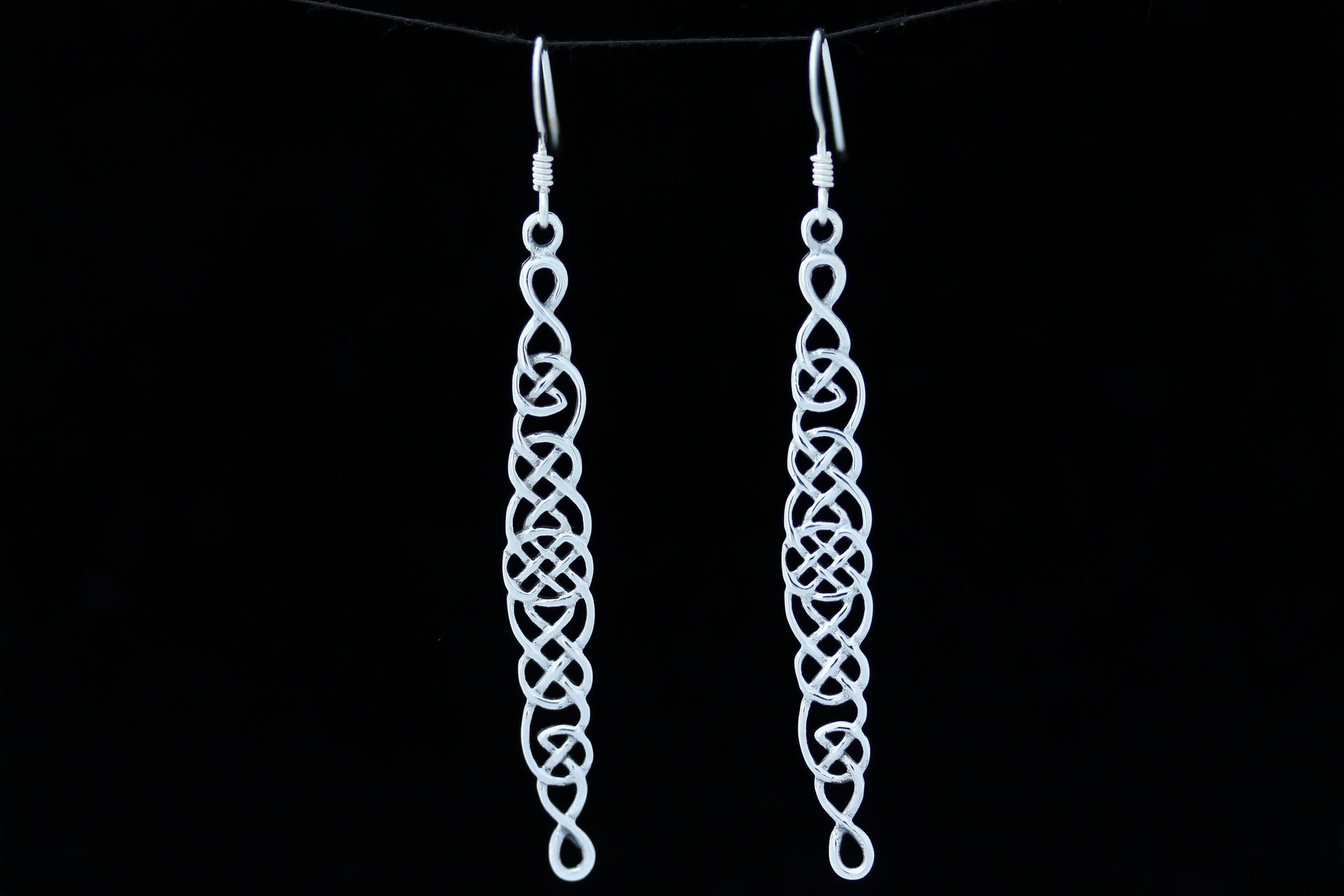 Celtic Knot Earrings - Undulating Loop – Celtic Design Scotland