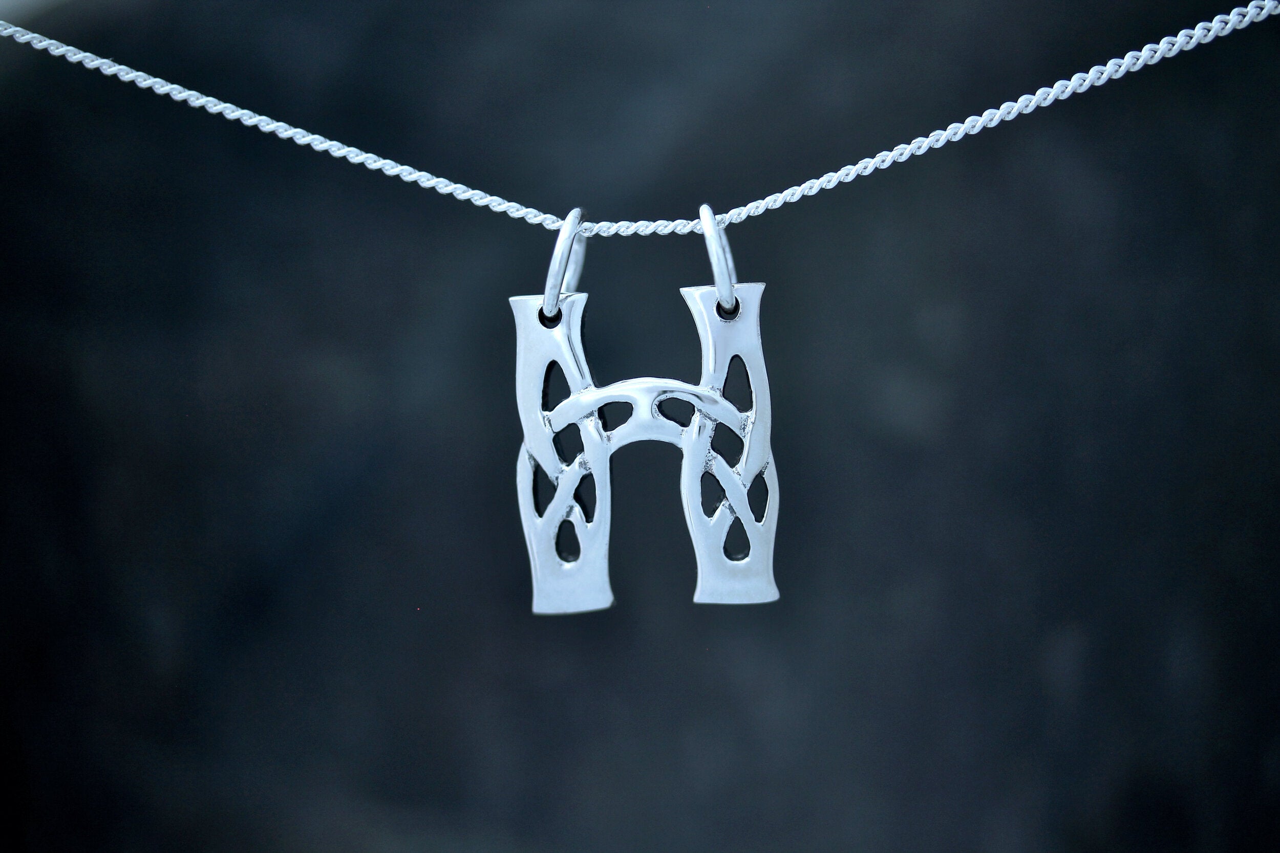 Celtic Letters - 'H' Pendant – Celtic Design Scotland
