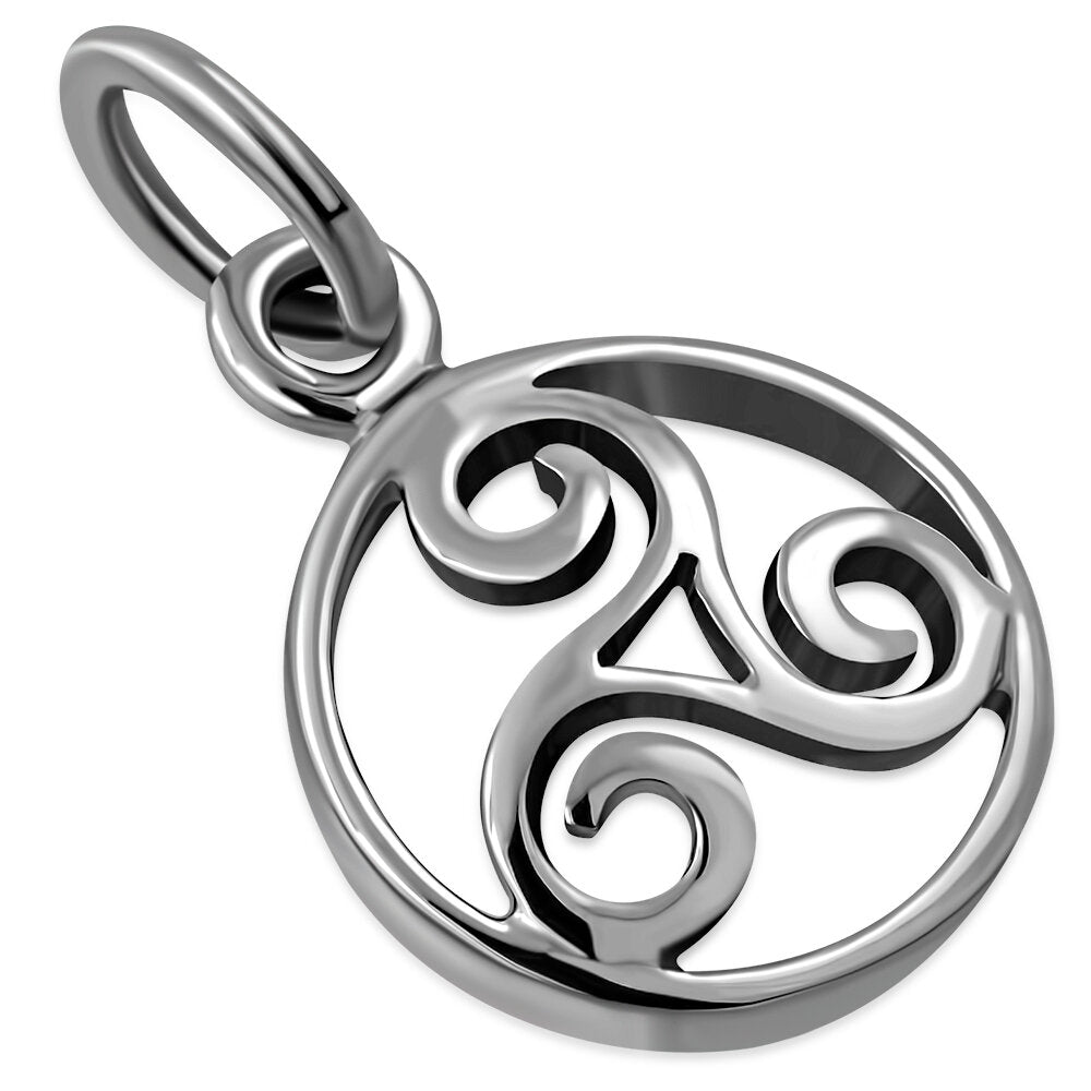 Triskele Pendant Cosmic Flow Celtic Design Scotland