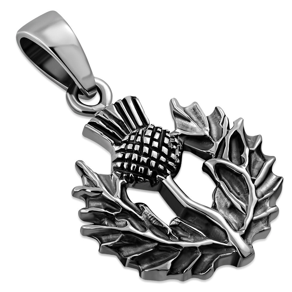 Scottish Thistle Pendant - Heraldic Thistle – Celtic Design Scotland