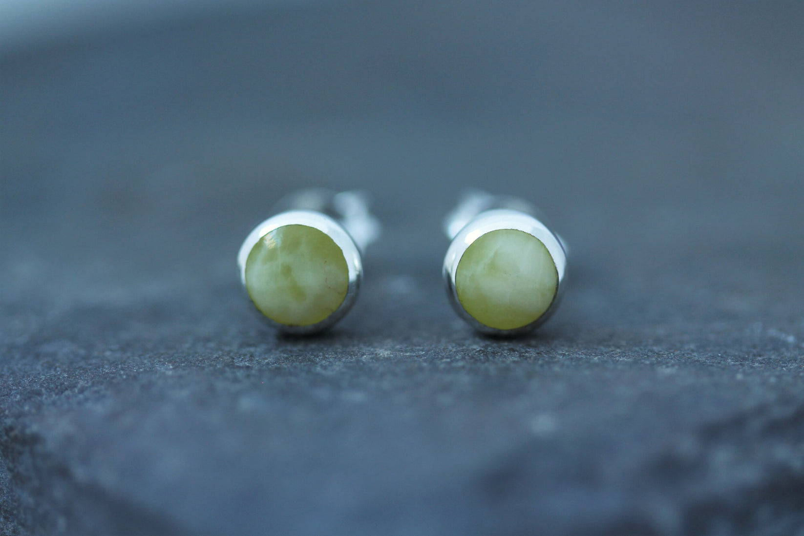 Scottish Marble Studs - Simple Circular – Celtic Design Scotland